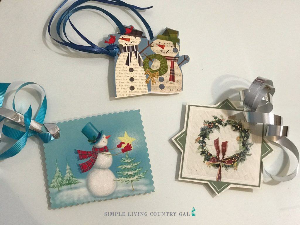 DIY Gift Tags Made From Holiday Cards | Simple Living Country Gal