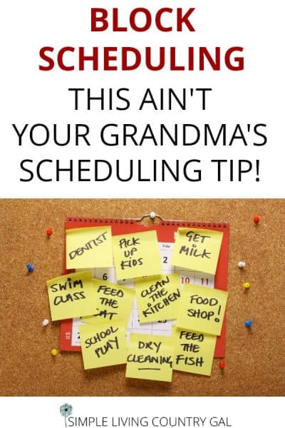 Block Scheduling 101 My Productivity Game Changer! | Simple Living ...