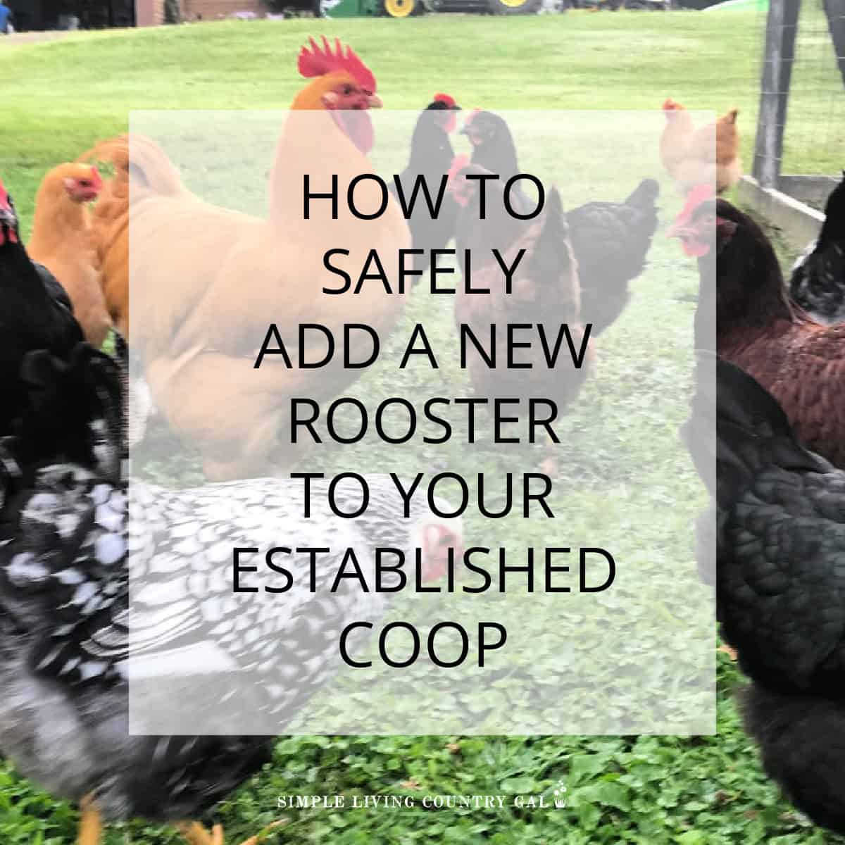 How to add a rooster to your hen house