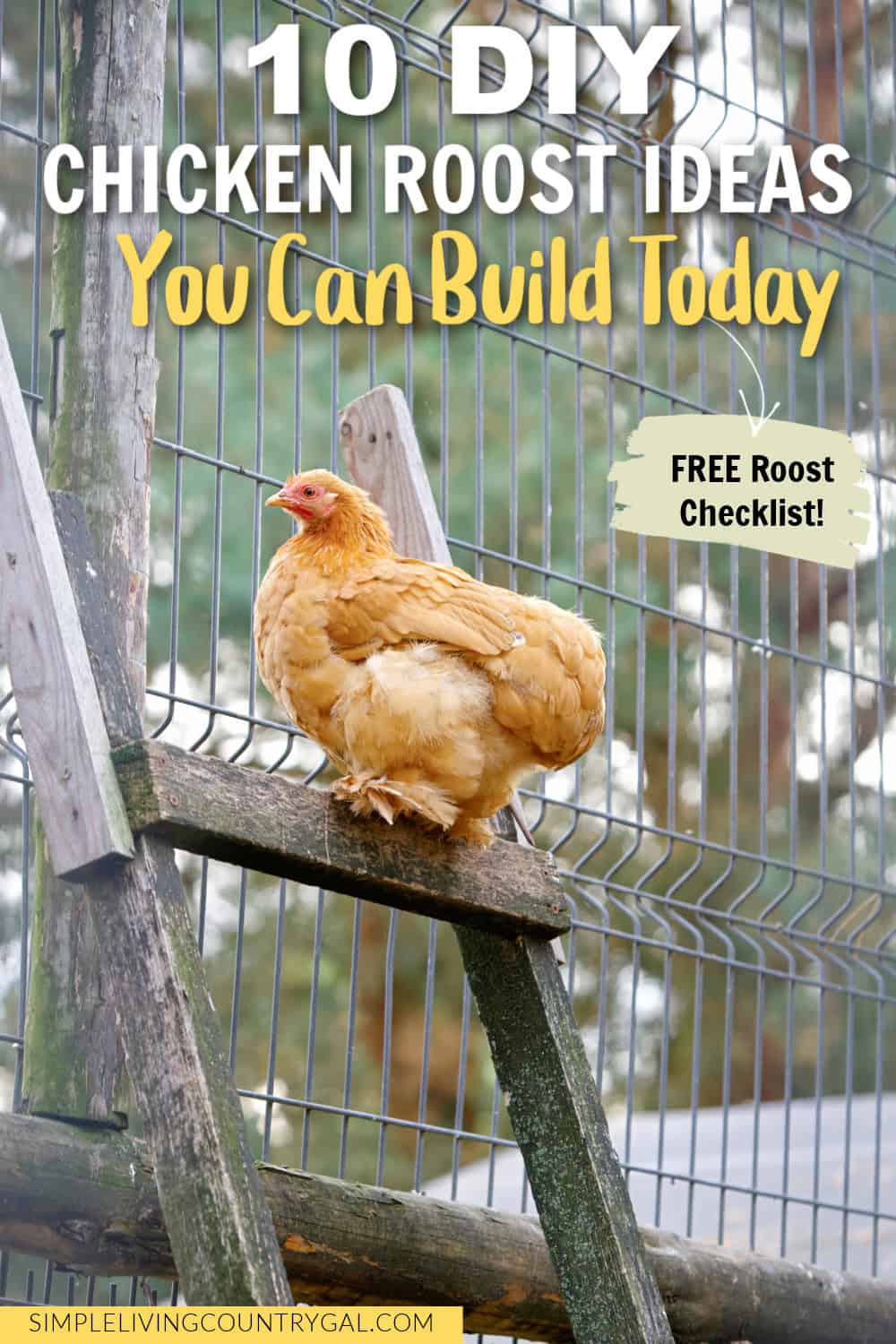 Chicken Perch Ideas | Simple Living Country Gal