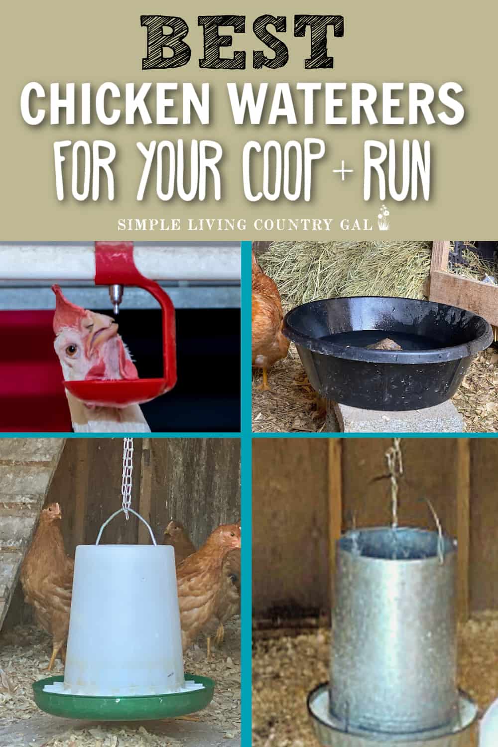 best chicken watering system | Simple Living Country Gal