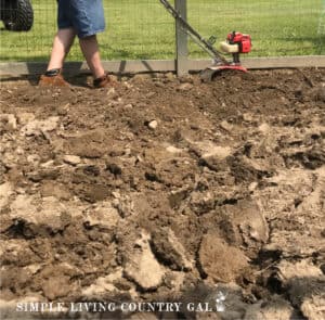 how to rototill your garden | Simple Living Country Gal