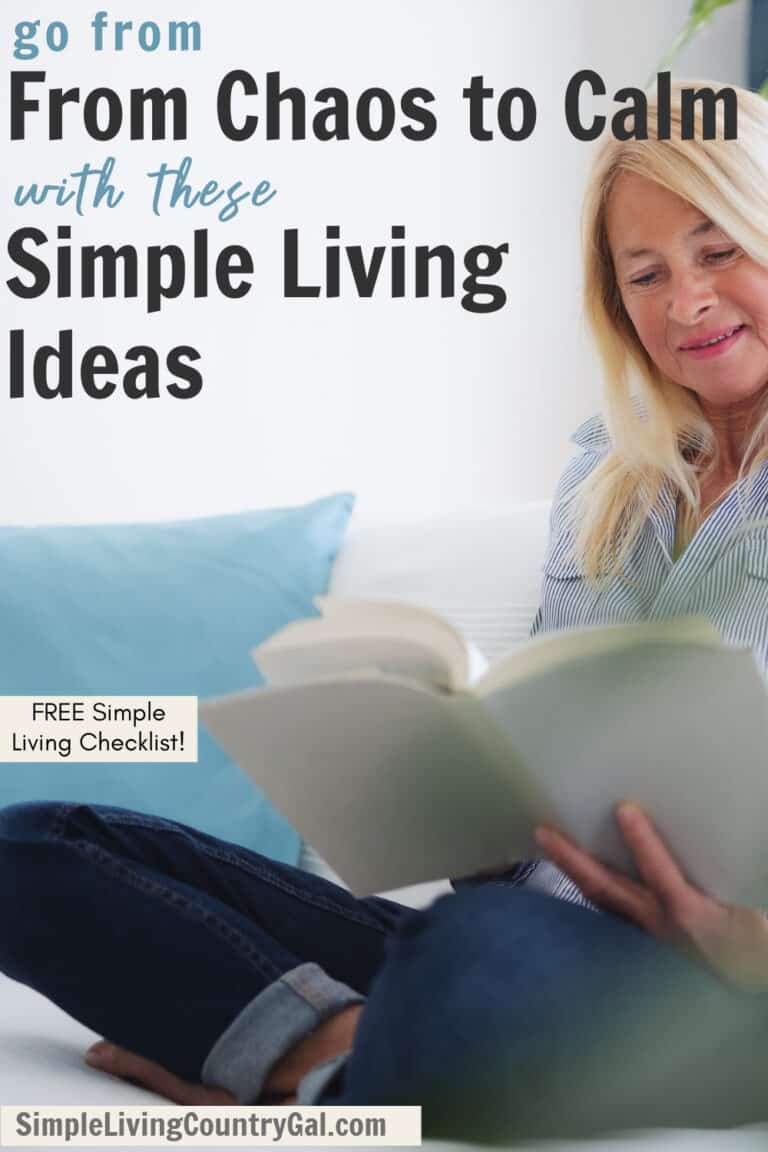 Simple Living Ideas for Your Home and Life | Simple Living Country Gal