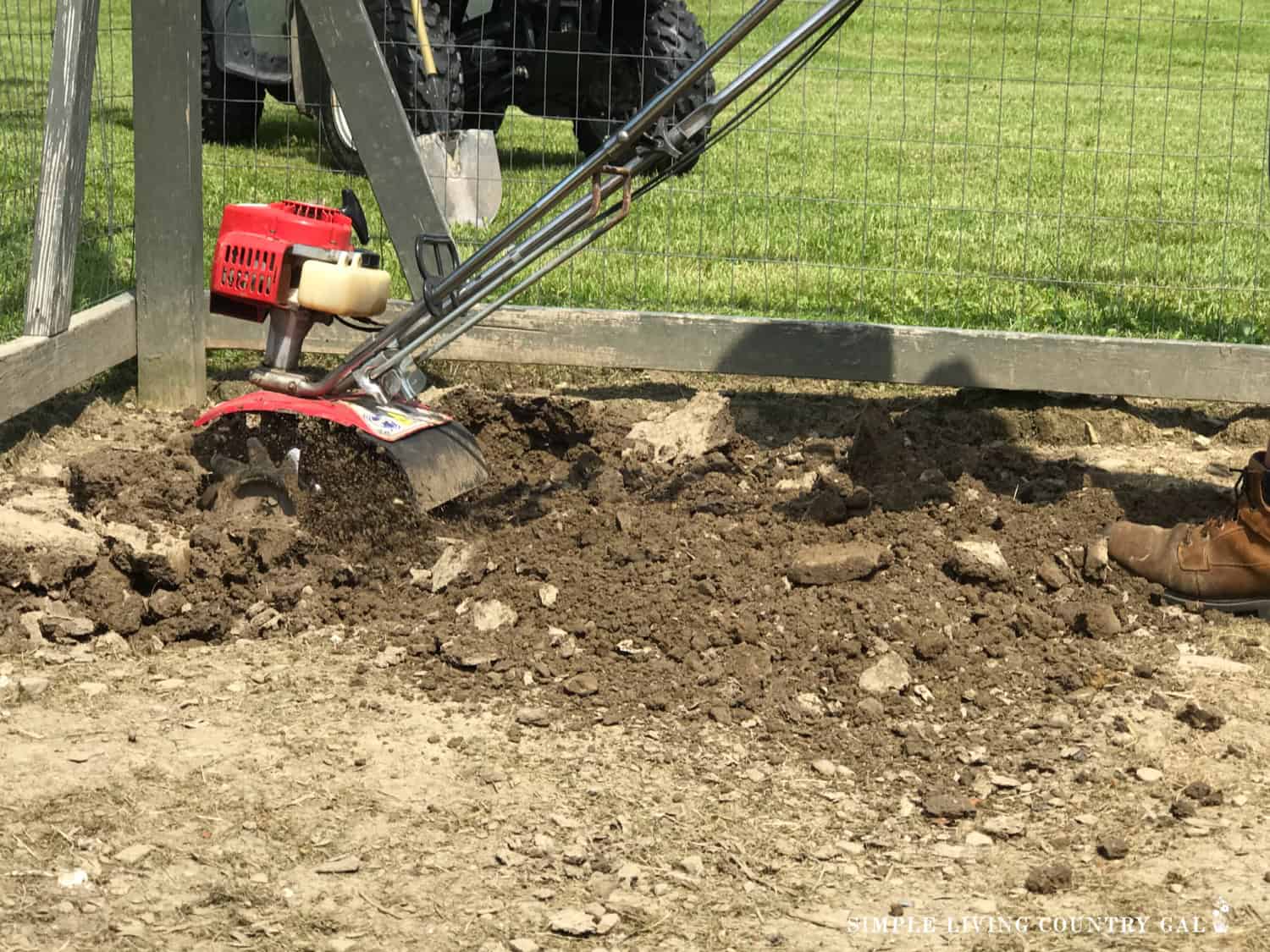 how to rototill your garden | Simple Living Country Gal