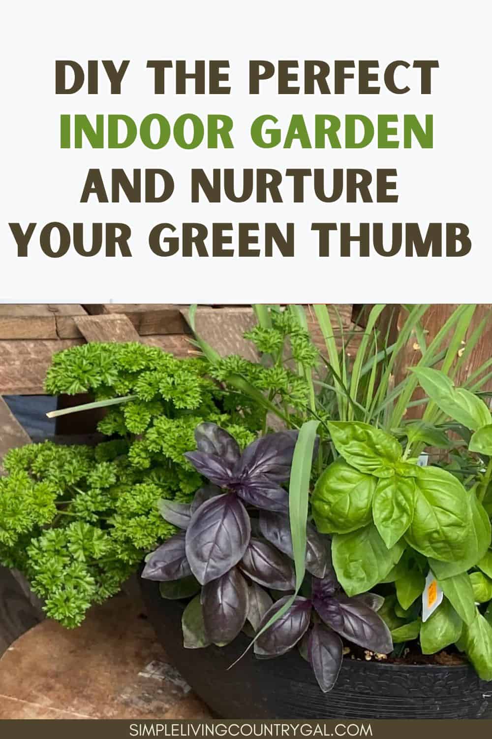 DIY indoor garden system | Simple Living Country Gal