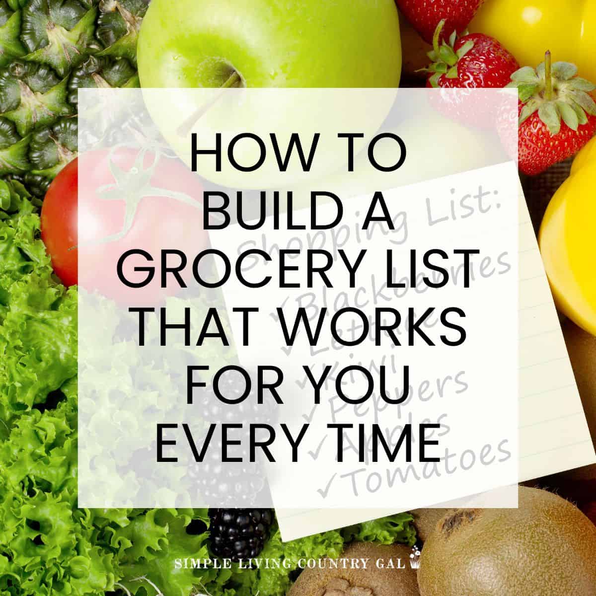 The Ultimate Guide to Creating an Effective Grocery List | Simple ...