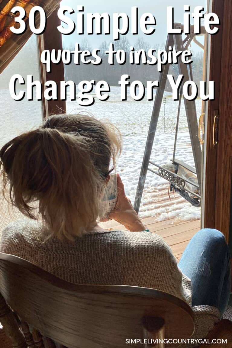 Simple Life Quotes to Savor Every Moment | Simple Living Country Gal